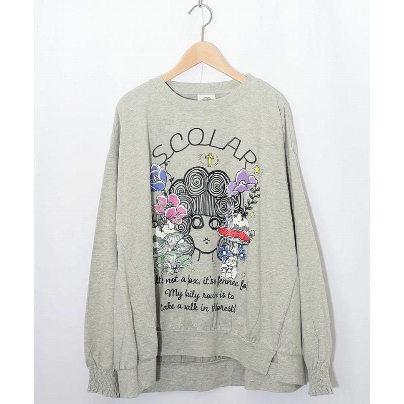 ScoLar Tシャツ 新作 スカラー 153666 きのこ花十字架スカ子ロンT トップス カジュアル ガーリー レトロ 原宿系 個性的 ポイント : Pappa Duduu - 通販 ...