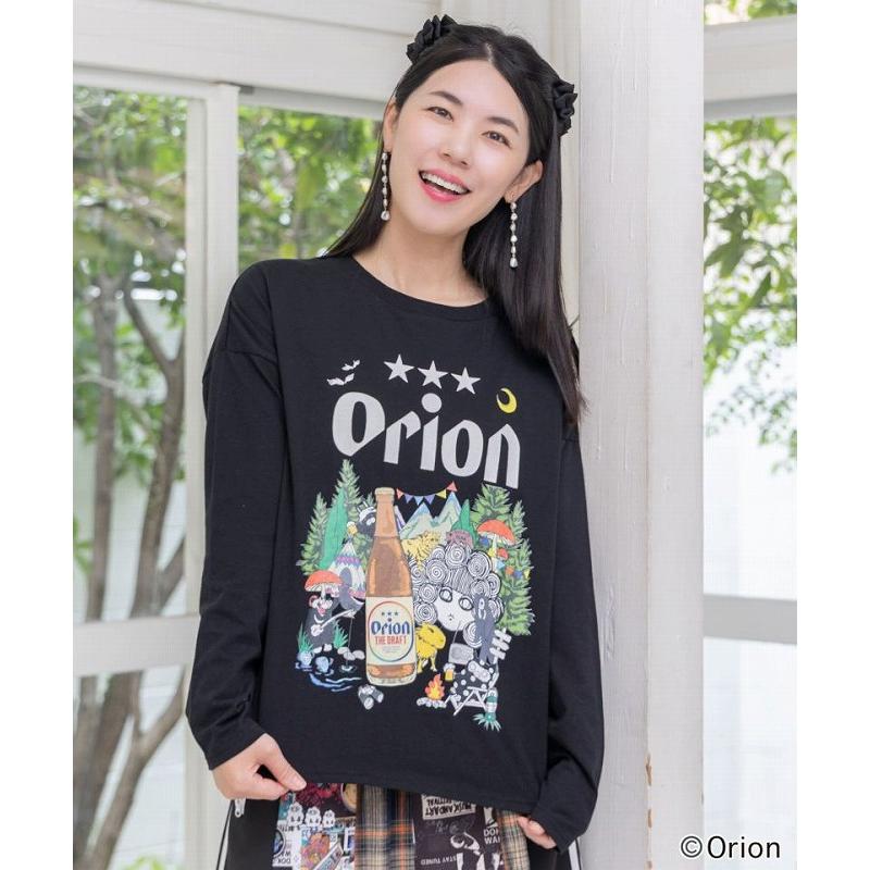 ScoLar Tシャツ 新作 スカラー 153704 orion×ScoLar アニマルカーニバル柄Tシャツ コラボ オリオンビール カジュアル レトロ 原宿系 個性的 ポイント ...