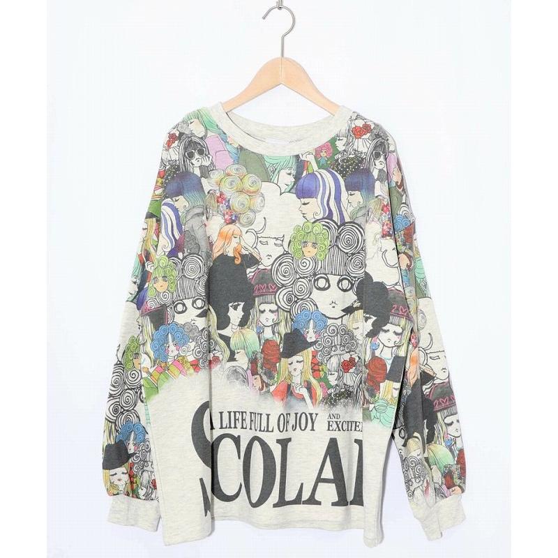ScoLar（スカラー） トップス 153772 スカラーと女の子がいっぱい裏毛
