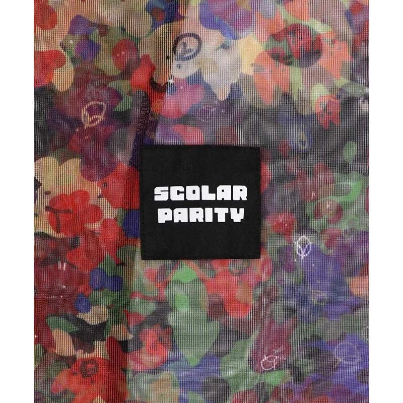 パーカー SALE ScoLar Parity スカラー パリティ 341111 パリティのクマとネコ総柄メッシュパーカー 羽織り ストリート ...