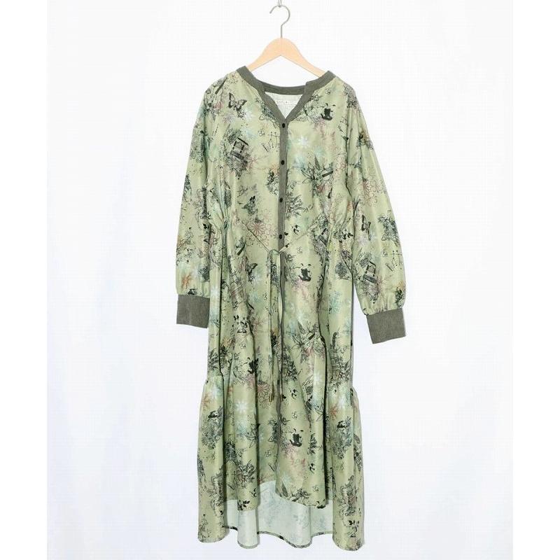 iS ScoLar ワンピース 新作 is イズ スカラー 553271 星座・楽器・雪の結晶柄 布帛×コーデュロイワンピース シック フェミニン 原宿系 個性的 ポイント : Pappa ...