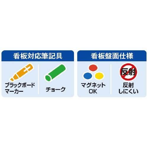KOKUYO 2点セット☆ポイント10倍 カウネット 文字が見やすいA型両面黒板 ハイタイプ・両面 4241-5466 : 文具屋さん - 通販 - Yahoo!ショッピング