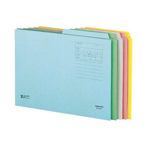 KOKUYO 個別フォルダー コクヨ 1／2カットフォルダー（カラー） A4 第2見出し 青 A4-2F-2B : 文具屋さん - 通販 - Yahoo!ショッピング
