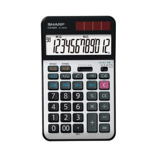 SHARP シャープ 実務電卓 EL−N942X 12桁 EL-N942X : 文具屋さん - 通販 - Yahoo!ショッピング