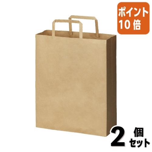 2点セット☆ポイント10倍 カウネット 平紐手提げ袋 スタンダード 茶（未晒） S 50枚 4255-2819 : 文具屋さん - 通販 - Yahoo!ショッピング