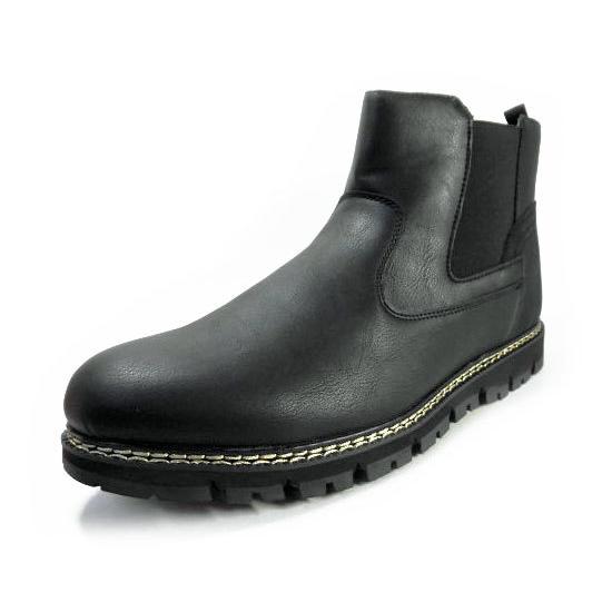 Dect サイドゴアブーツ（防水・防滑ソール）黒 3E（EEE）28cm、29cm【大きいサイズ（ビッグサイズ）メンズ カジュアルシューズ 紳士靴】 : 靴のパラダイス - 通販 ...