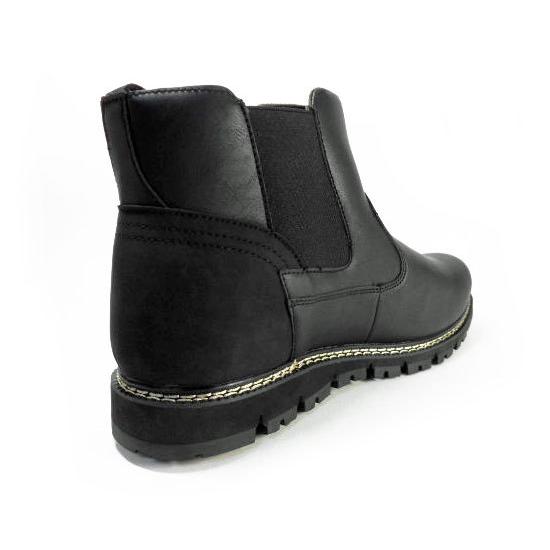 Dect サイドゴアブーツ（防水・防滑ソール）黒 3E（EEE）28cm、29cm【大きいサイズ（ビッグサイズ）メンズ カジュアルシューズ 紳士靴】 : 靴のパラダイス - 通販 ...