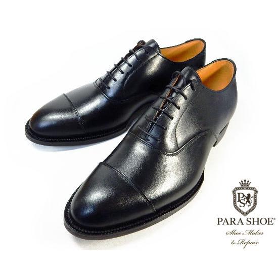 PARASHOE ハンドメイド（マッケイ製法）本革 内羽根ストレートチップ