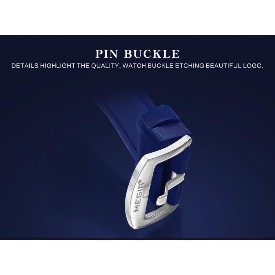 Megir 腕時計 時計 メンズ 男性用 カレンダー ビジネ ス スポーツ クロノグラフ ストップウォッチ 海外 欧米 人気モデル クォーツ ...