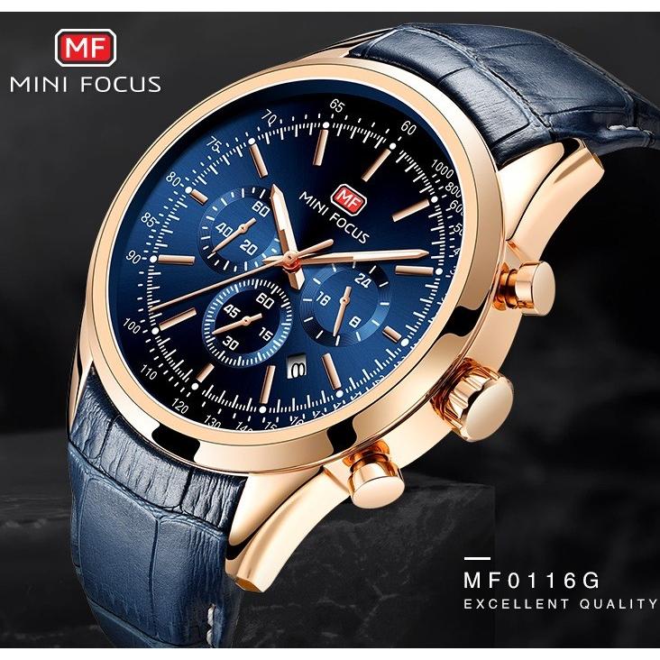 MINIFOCUS ミニフォーカス 腕時計 時計 メンズ 男性用 ストップウォッチ クロノグラフ スポーツ ミリタリーマルチ クォーツ カレンダー : ParisRose - 通販 ...