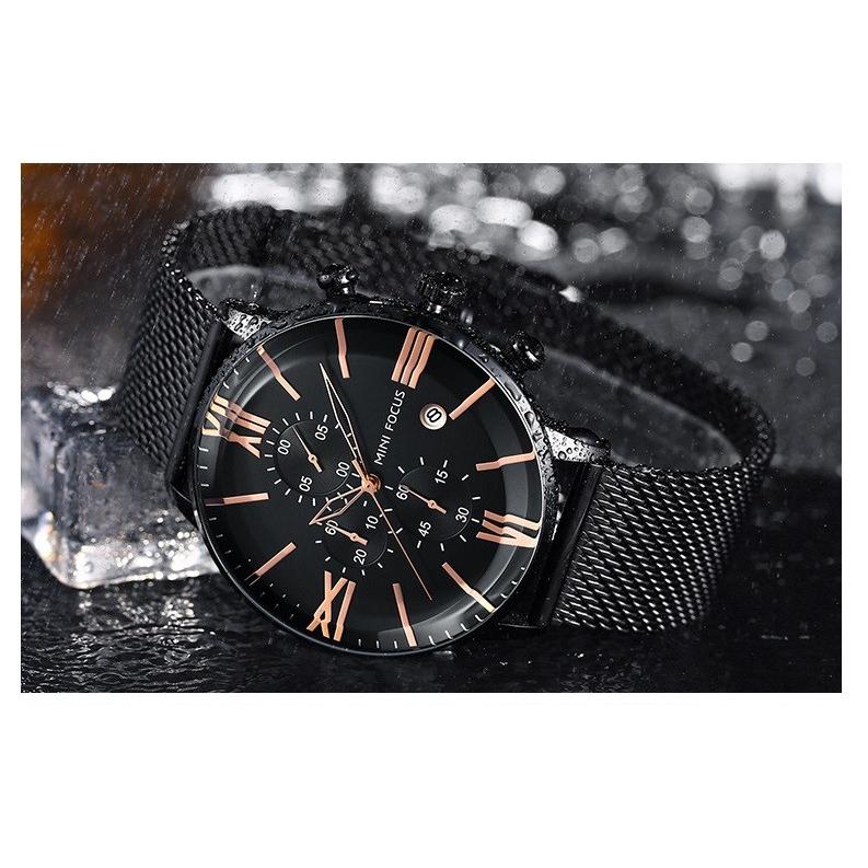 【日本総代理店】MINIFOCUS 腕時計 時計 メンズ 男性用 ストップウォッチ クロノグラフ スポーツ ビジネス クォーツ ドーム型風防 カレンダー MF0236G :MF0236G ...