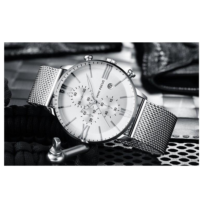 【日本総代理店】MINIFOCUS 腕時計 時計 メンズ 男性用 ストップウォッチ クロノグラフ スポーツ ビジネス クォーツ ドーム型風防 カレンダー MF0236G :MF0236G ...