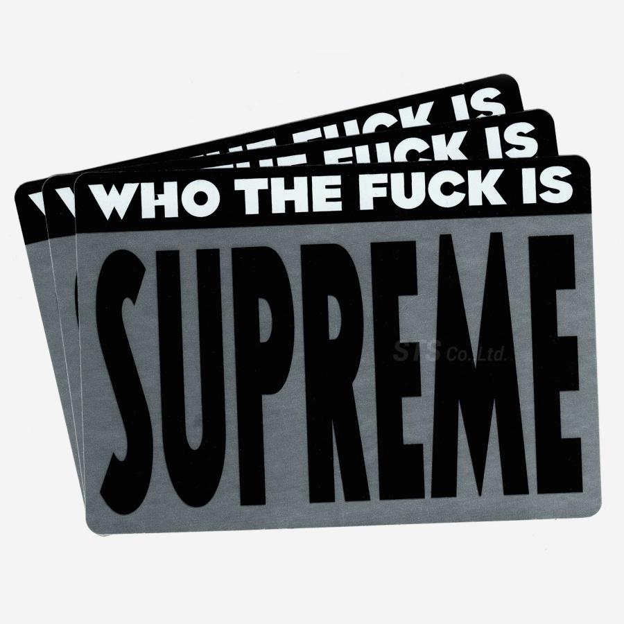 Supreme シュプリーム Who The Fuck Sticker フー ザ ファック ステッカー 19SS : ParkSIDER Yahoo!店 - 通販 - Yahoo!ショッピング