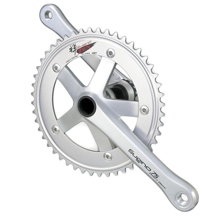 SUGINO（スギノ） 75 DD2 Direct Drive Crankset (Silver , 51-54T) ダイレクトドライブ ...