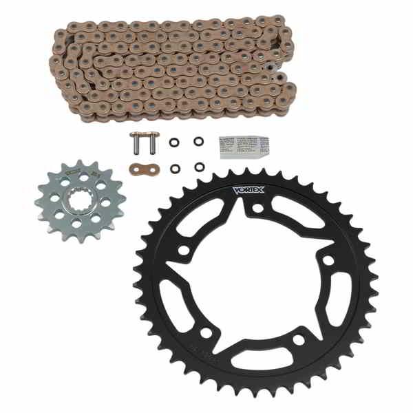 取寄せ OES標準装備スチールチェーンキット VORTEX Chain Kit - Gold Suzuki GSX-R 600 CKG5130 ...