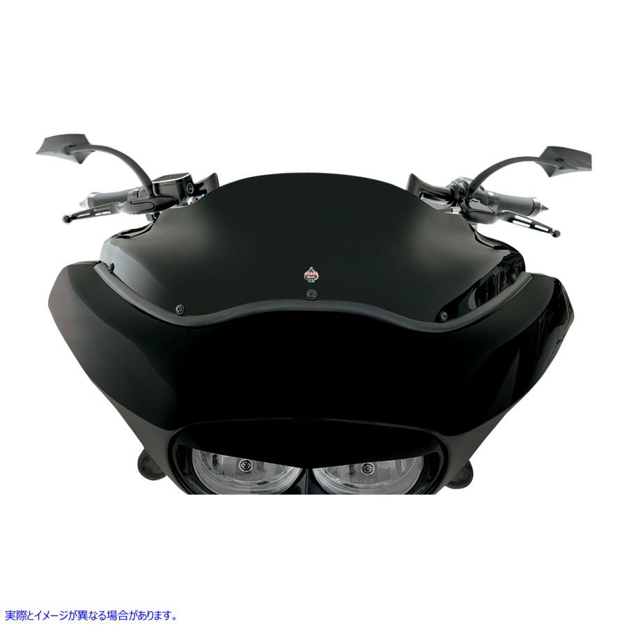 【並行輸入品】 Flare ウィンドシールド - 8インチ ブラック 98-13 FLTR クロックワークス KLOCK WERKS Fla ...
