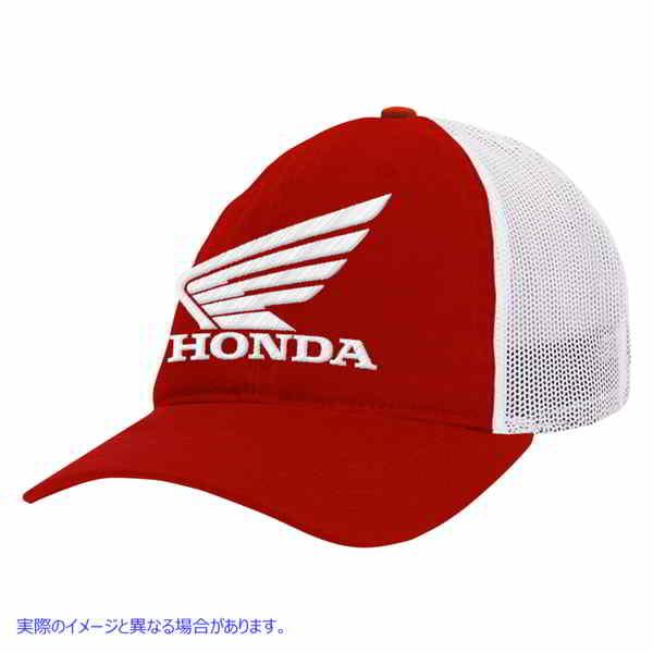 取寄せ ホンダカーブドビルハット ホンダアパレル HONDA APPAREL Honda Trucker Hat - Red/White ...