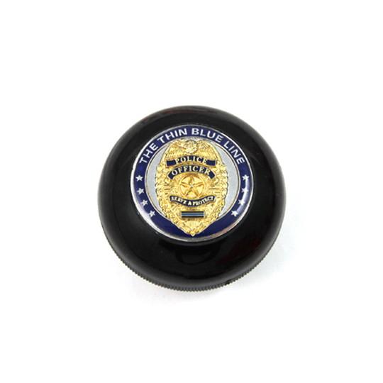 Harley Davidson 21-0986 警察バッジシフターノブ 取寄せ Vツイン Police Badge Shifter Knob (検索用／ : ハーレーパーツデポPARTS ...