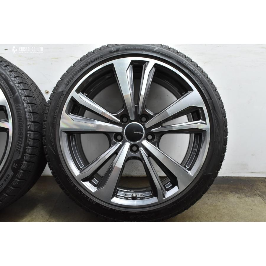 BRIDGESTONE 【2023年製 バリ溝 VRX3付】スマートライン 365 18in 7.5J +51 PCD112 ブリヂストン ブリザック 225/40R18 VW ゴルフ ...