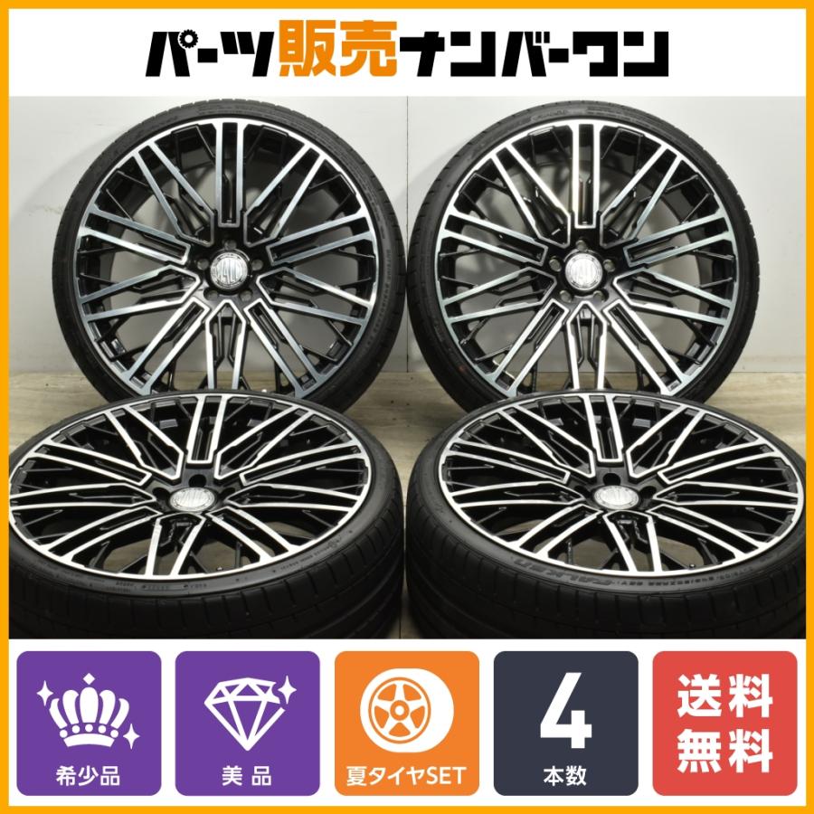 【美品】WALD GENUINE LINE BM001 22in 9J +33 PCD114.3 5穴 ファルケン245/30R22 クラウンクロスオーバー アルファード ヴェルファイア ...
