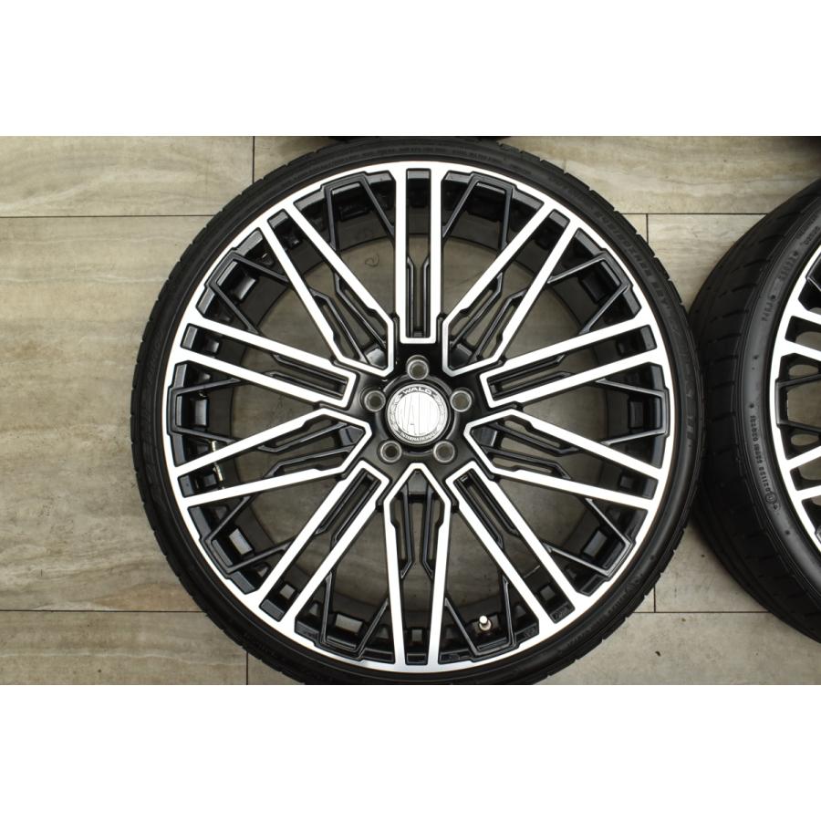 【美品】WALD GENUINE LINE BM001 22in 9J +33 PCD114.3 5穴 ファルケン245/30R22 クラウンクロスオーバー アルファード ヴェルファイア ...