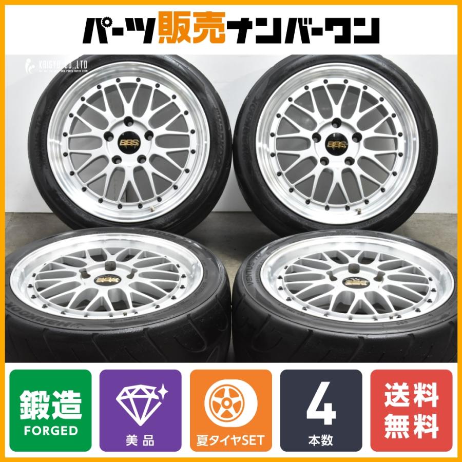 BBS 【鍛造品 美品】BBS LM 18in 8.5J+56 10J+65 PCD130 ハンコック ベンタス TD 235/40R18 ...