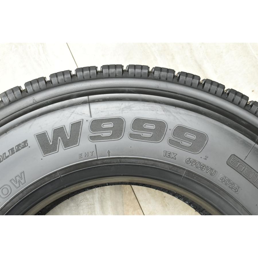 BRIDGESTONE 【2024年製】ブリヂストン V-STEEL STUDLESS W999 225/80R17.5 6本セット トラック バス用 スタッドレス 交換用 即納可能 ...