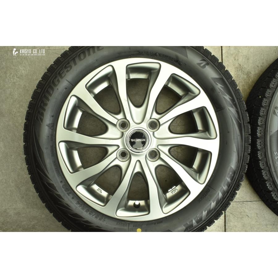 BRIDGESTONE 【2024年製 VRX2】バルミナ 14in 4.5J +45 PCD100 ブリヂストン ブリザック 155/65R14 N-BOX デイズ サクラ ワゴンR アルト ...