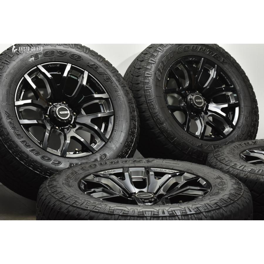 RAYS 【美品】RAYS DAYTONA FDX F6 17in 8J +20 PCD139.7 トーヨー オープンカントリー A/T+ 265/65R17 プラド ハイラックス サーフ ...