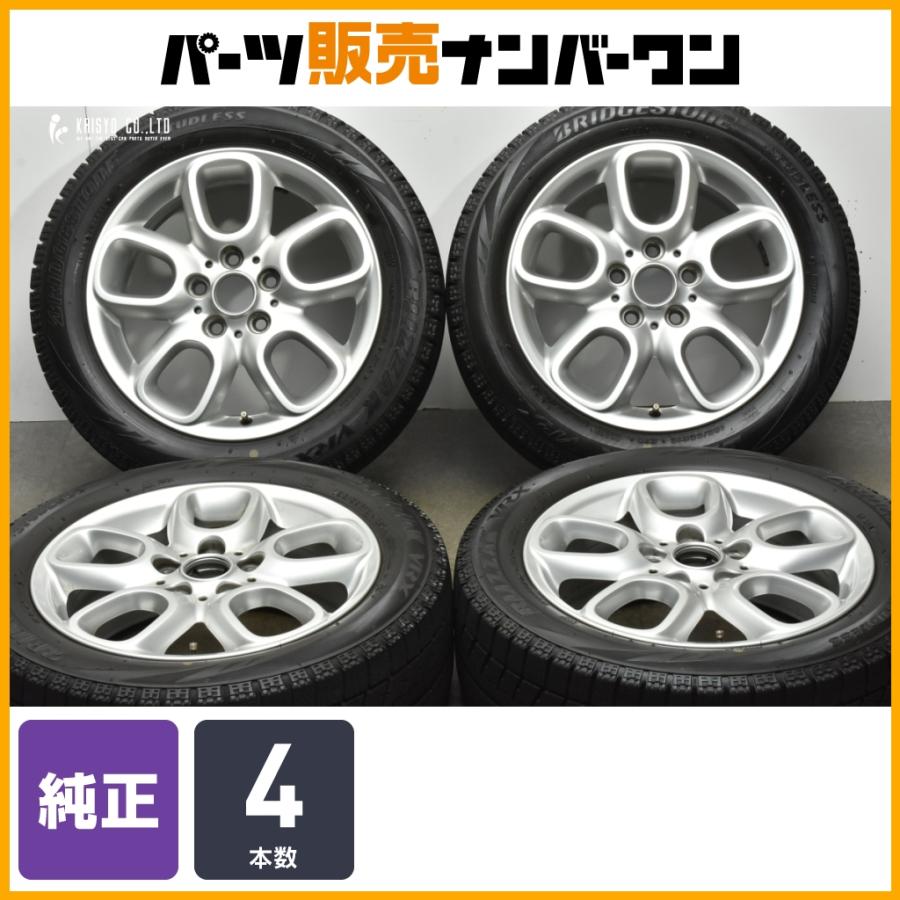 MINI 【ループスポーク494】MINI F56 ミニクーパー 純正OP 16in 6.5J +54 PCD112 ブリヂストン ブリザック VRX 195/55R16 F55 F57 程度 ...