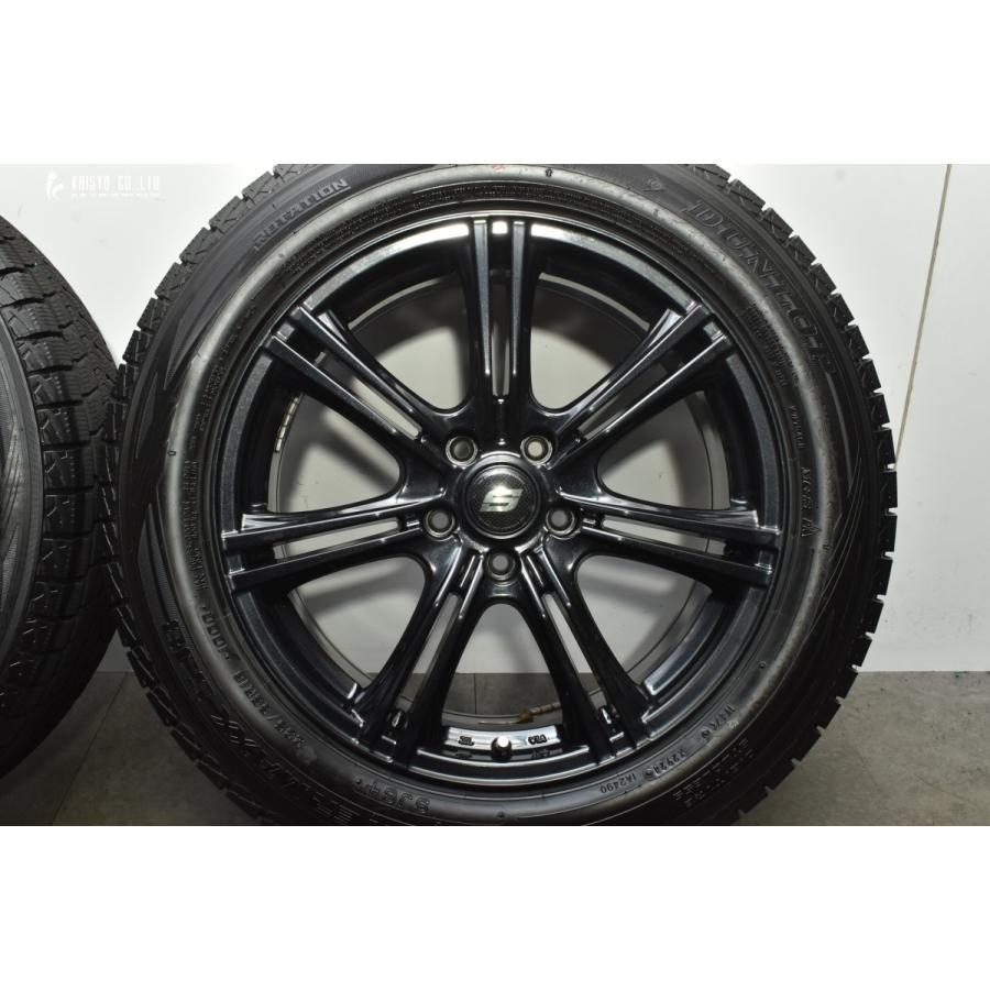 【2024年製 バリ溝】ストレンジャー 18in 7.5J +38 PCD114.3 ダンロップ ウィンターマックス SJ8+ 235/55R18 NX RAV4 ハリアー 即納可能 ...