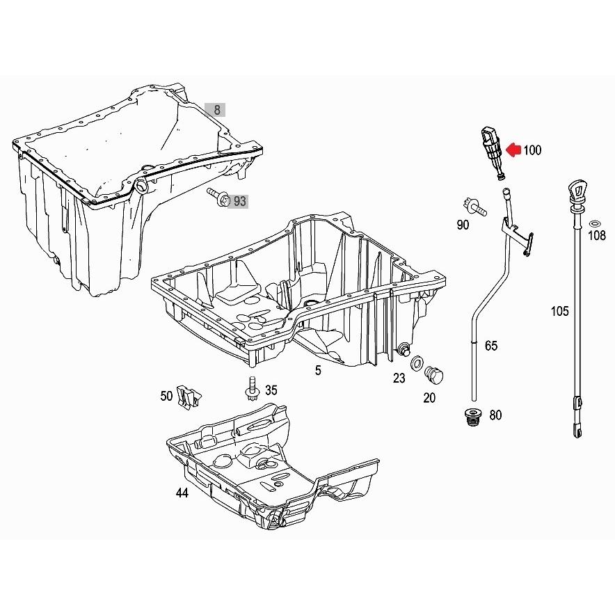 Mercedes-Benz（メルセデス・ベンツ） ベンツ純正品 エンジンオイルレベルゲージキャップ（A6460100035） : Parts ...