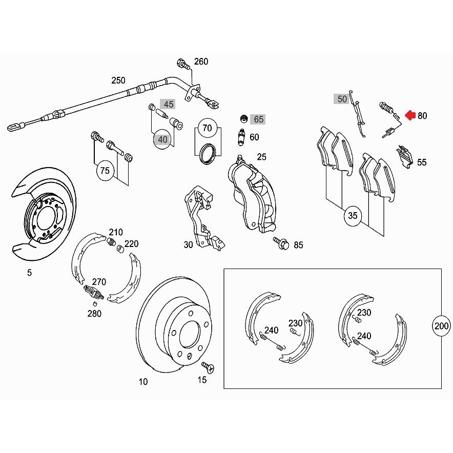 Mercedes-Benz（メルセデス・ベンツ） BOWA ブレーキパッドセンサー（A9015400117） : Parts-Meister ...