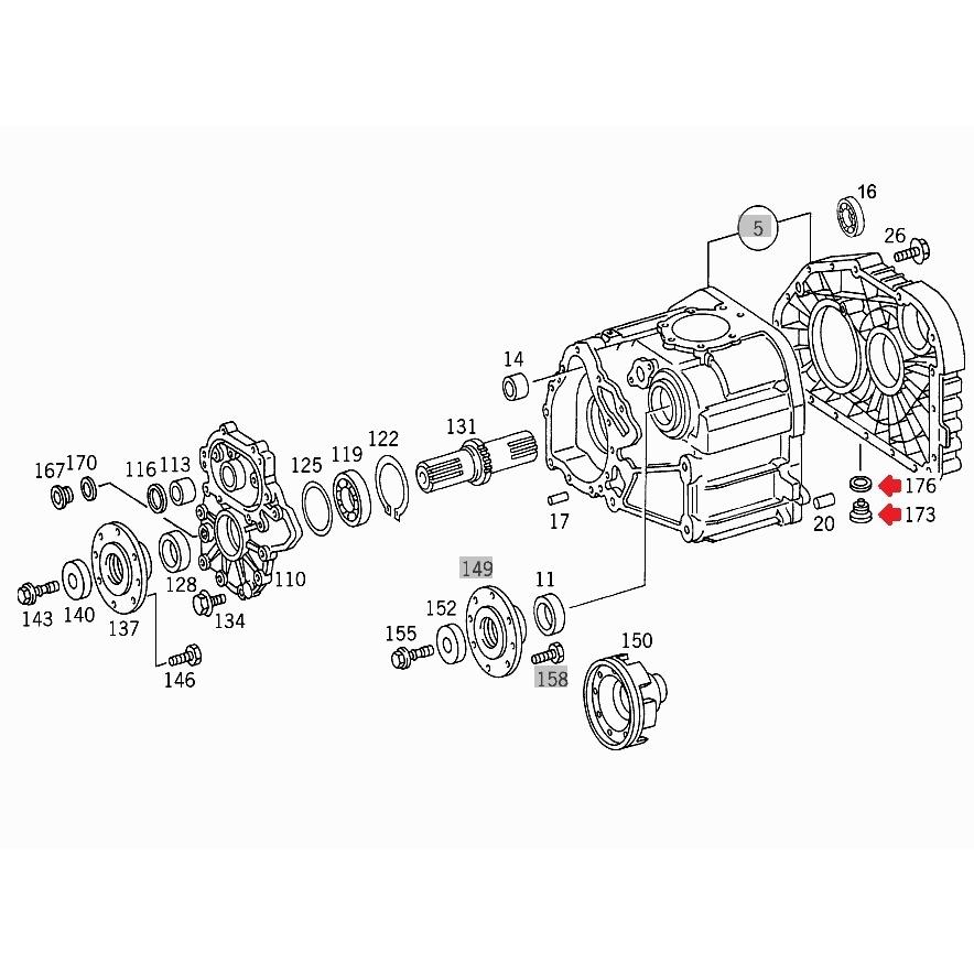 Mercedes-Benz ベンツ純正品 トランスファー排出口用 オイルドレーンボルト〔ワッシャー付〕（A2109970032 ...