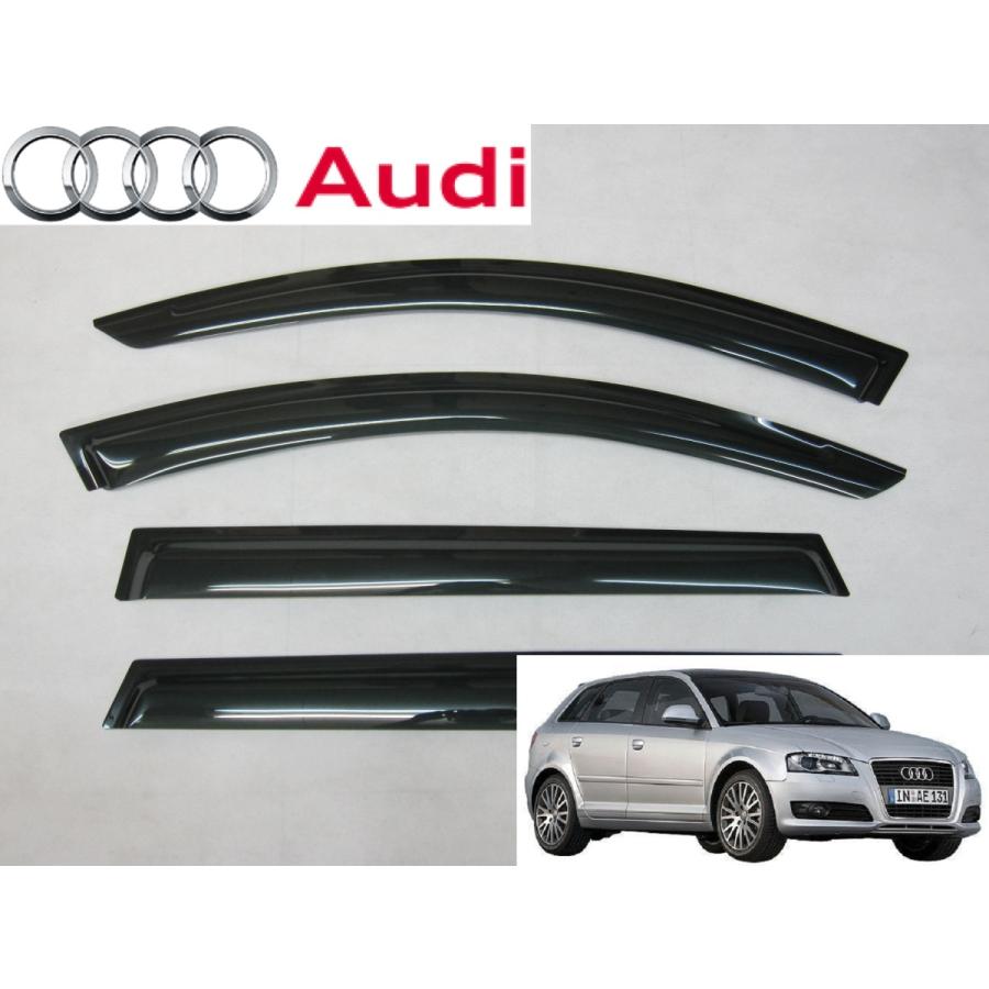 アウディ A3 スポーツバック 8P系 サイド ドアバイザー クワトロ TFSI FSI アトラクション : パーツオンライン - 通販 - Yahoo!ショッピング