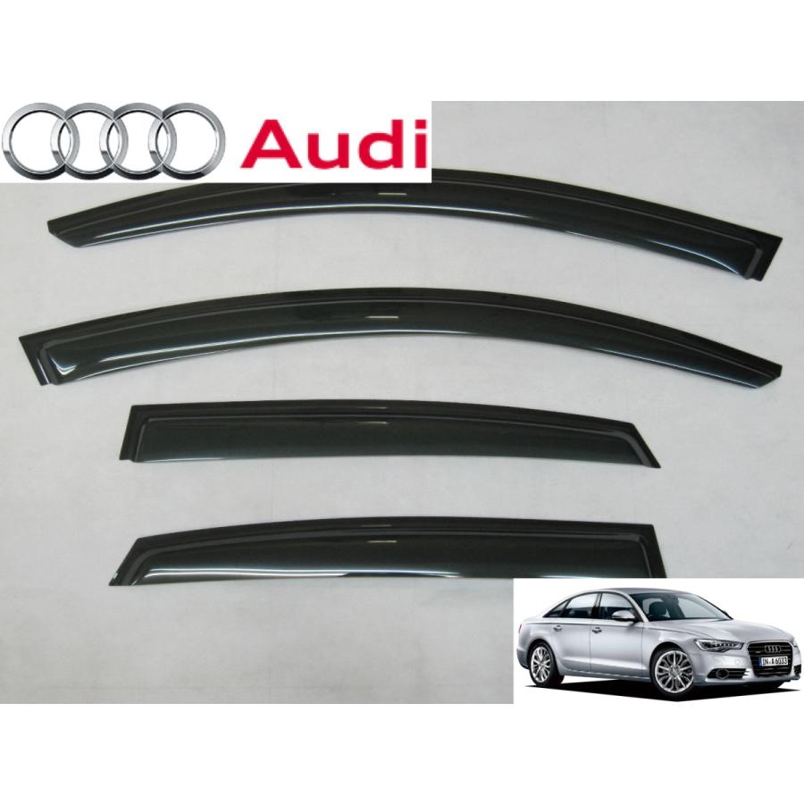 アウディ A6 C7 4G系 セダン サイド ドア バイザー クアトロ Sライン FSI TFSI : パーツオンライン - 通販 - Yahoo!ショッピング