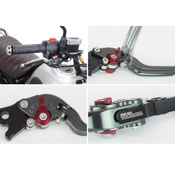 スペシャルパーツ武川 【5月30日出荷】武川 アルミビレットレバー168（ブレーキレバー/可倒式） グロム/スーパーカブC125/CT125/モンキー125/CBR250R SP06-08 ...