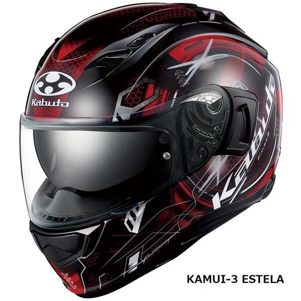 OGK Kabuto 【6月27日出荷】OGKカブト フルフェイスヘルメット KAMUI 3 ESTELLA(カムイ3 エステラ) ブラックレッド XL(61-62cm ...