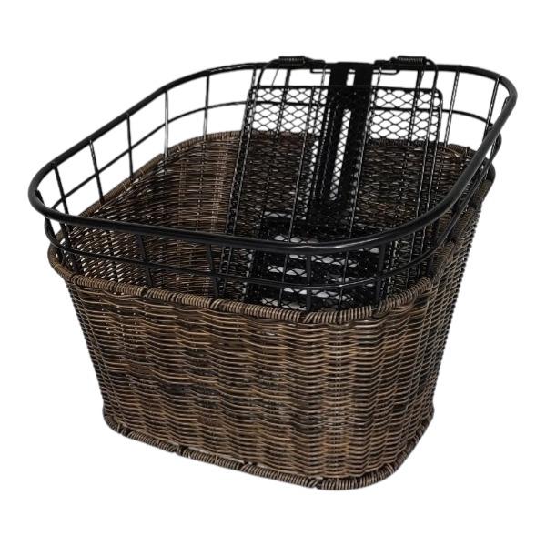 西田金属製作所 スクーター用籐風フロントバスケット ブラック HD-024.BL バイク : パーツダイレクト2 - 通販 - Yahoo!ショッピング