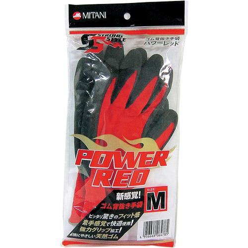 MITANI(ミタニ) 背抜き手袋パワーレッド 1パック袋入 M 220096 作業 安全 保安 : パーツダイレクト2 - 通販 ...