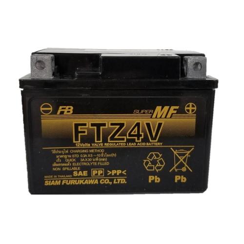 古河電池(フルカワデンチ) バイク バッテリー FTZ4V(GTZ4V互換) 密閉型MFバッテリー : 26393490 : パーツダイレクト ...