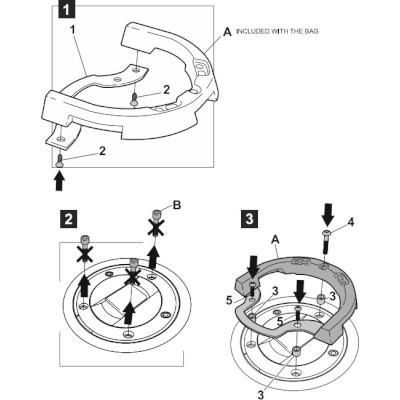 SHAD(シャッド) クリックシステムフィッティングキット S010CS スズキ(GSX-R125/S125/GSX250R/Vストローム ...