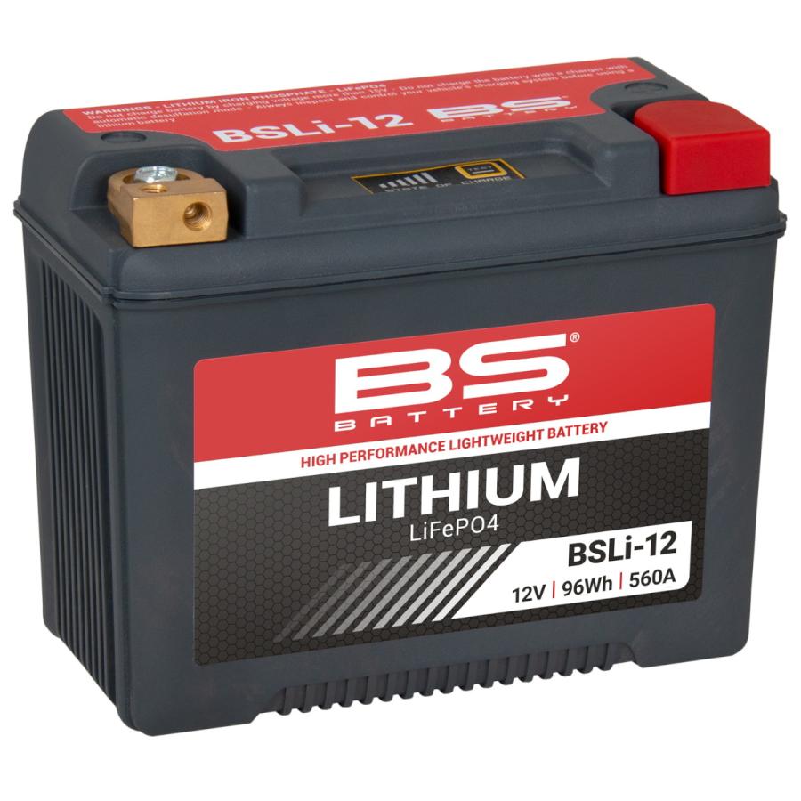 BSバッテリー(ビーエスバッテリー) バイク バッテリー BSLi-12(53030、12N24-3A互換)(リチウムイオンバッテリー ...