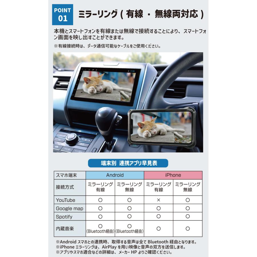 2DINディスプレイオーディオ Android10 9インチ フローティング Otto CasrP3セット AMEX-SL02 オットキャスト : パーツキング - 通販 - Yahoo!ショッピング