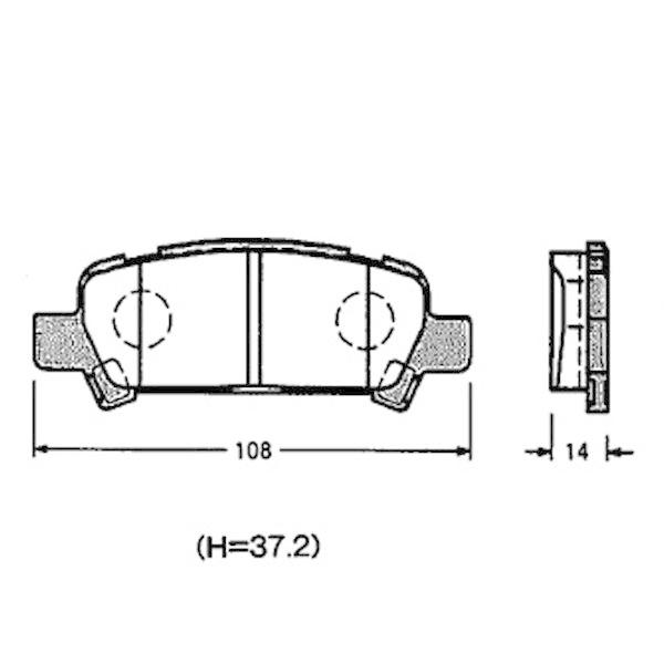 インプレッサ GD9 DP-333 リア ブレーキパッド 1台分 (4枚) セット 激安 : パーツキング - 通販 - Yahoo!ショッピング