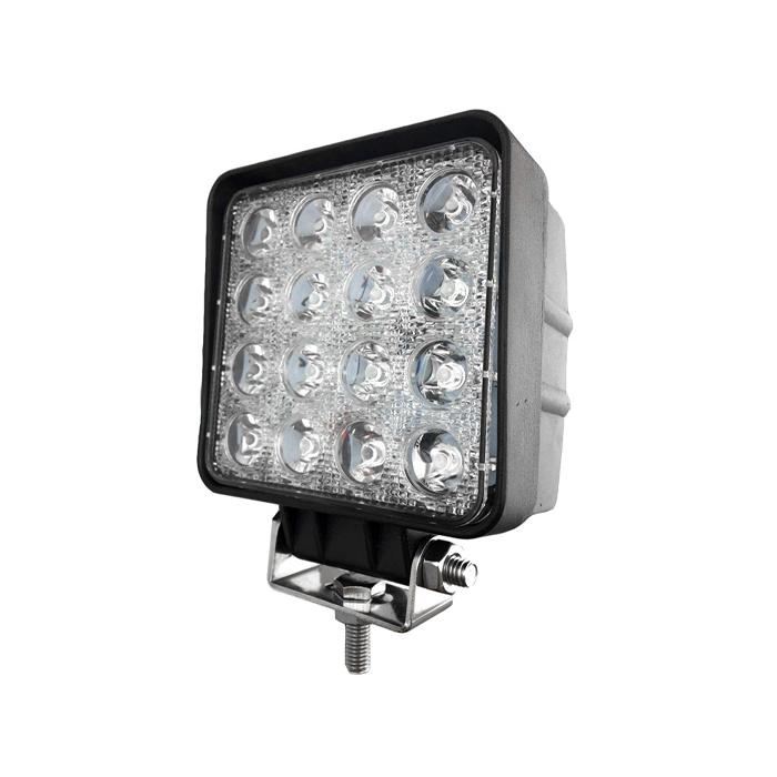 Kashimura（カシムラ） LED ワークライト 角 ML-8 3360lm 白色LED 16灯 IP67 角度調整可 6000K 12V 24V 対応 作業灯 : パーツキング - 通販 ...