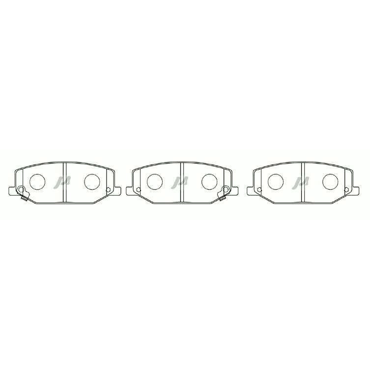 ジムニー JB23W(730001~) フロント ブレーキパッド 1台分 MN-535M FCマテリアル製 日本製 前輪 A1A1 : パーツ ...
