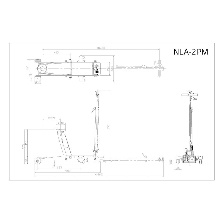 ロッキープラス 低床エアーガレージジャッキ ジャッキ 長崎ジャッキ エアー 手動兼用 ローボディー車対応 ハンドル3段ロック機構付 足踏みペダル標準装備 : パーツキング - 通販 ...