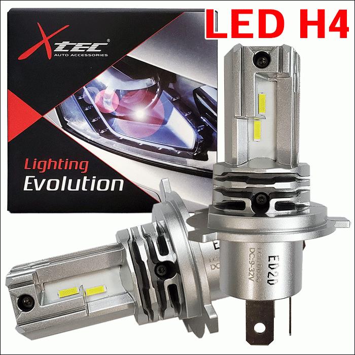 H4 LEDバルブ 2個入り 自動車用電球 12V/24V 20W 6500K 白 : パーツキング - 通販 - Yahoo!ショッピング