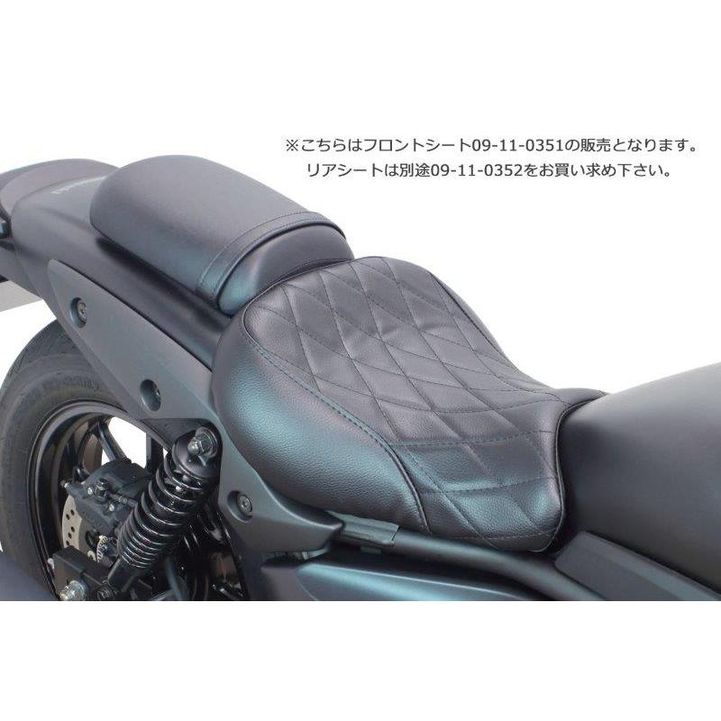 DAYTONA（バイク用品） 武川 TAKEGAWA 09-11-0351 クッションシートカバー ダイヤモンドステッチ/ブラック エリミネーター/エリミネーターSE(8BL-EL400A ...